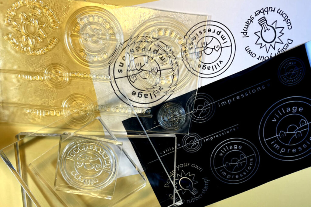 Services - Village Impressions - Custom Made Clear Rubber Art Stamps